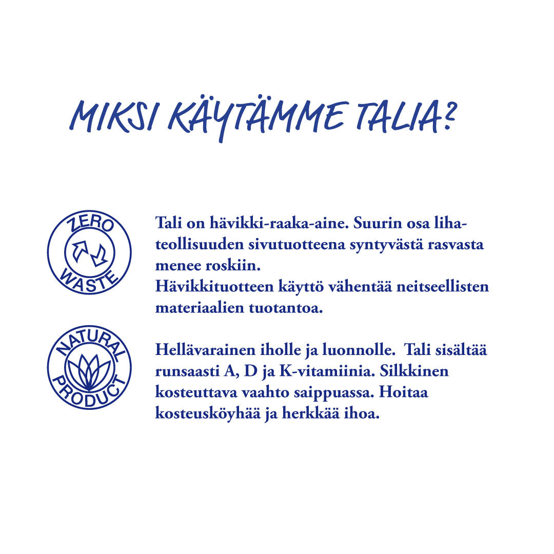 Luomu Talisaippua Kaura & Hunaja - Herkälle iholle – Kolmecosmetics